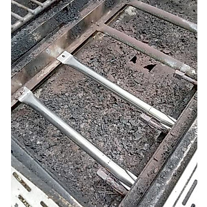 Htanch PN5601 (4-Pack) SA5601 (4-Pack) 15-5/8" PorcelainSteel Heat and Burners Replacement for Kenmore 148.16656010, Master Forge P3018, Master Forge SH3118B