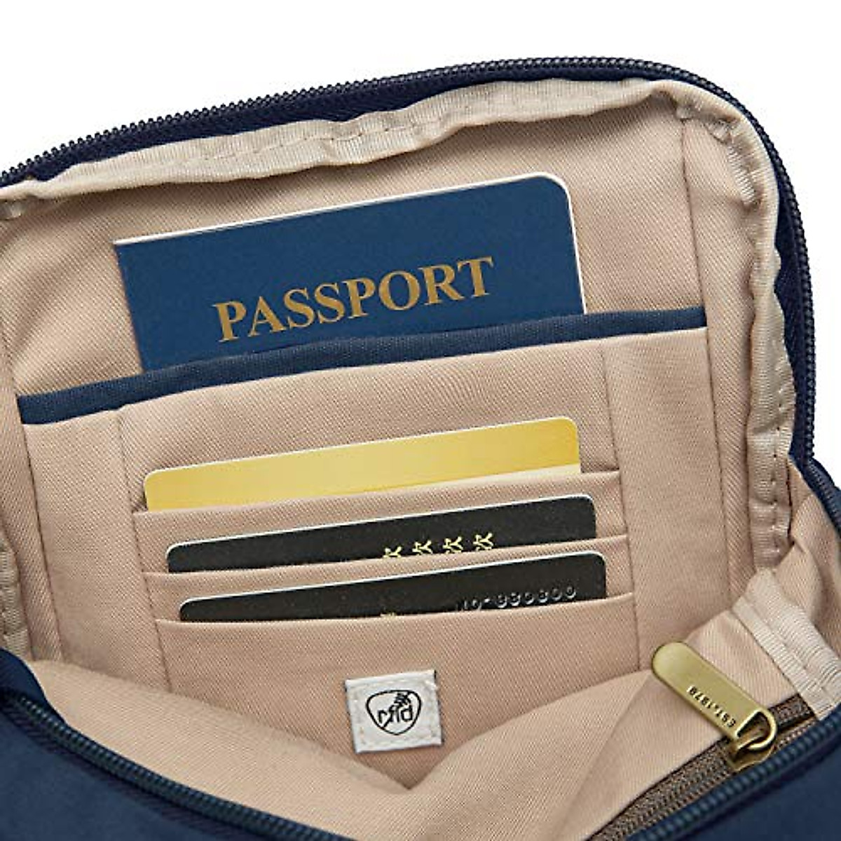 Travelon: Anti-Theft Courier Small N/s Slim Travel Bag - Navy