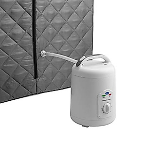 Durasage Lightweight Portable Personal Steam Sauna Spa for Relaxation at Home, 60 Minute Timer, 800 Watt Steam Generator, Chair Included