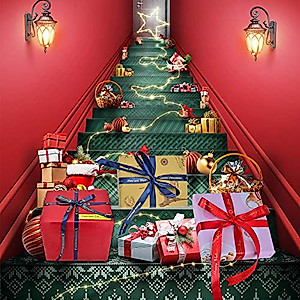 USUPERINK 3PK Compatible Label Tape Replacement for Brother P-Touch TZ-RW34 TZe-RW34 TZeRW34 TZRW34 Gold on Red Satin Ribbon Embellish Fabric Tapes Work with PT D210 PTD400AD 12mm 0.47'' x 13.1ft(4m)