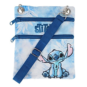 Disney Passport Bag Crossbody Travel Stitch Sitting