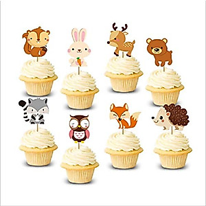 LaVenty Set of 15 Woodland Party Supplies Animal Birthday Banner Woodland Animals Banner Forest Animal Friends Themed Party Decorations Woodland Animals Baby Shower Birthday Party Decorations
