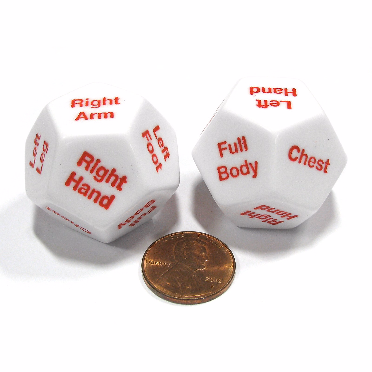 Koplow Games 2 x D12 28mm Critical Location Body Hit Dice