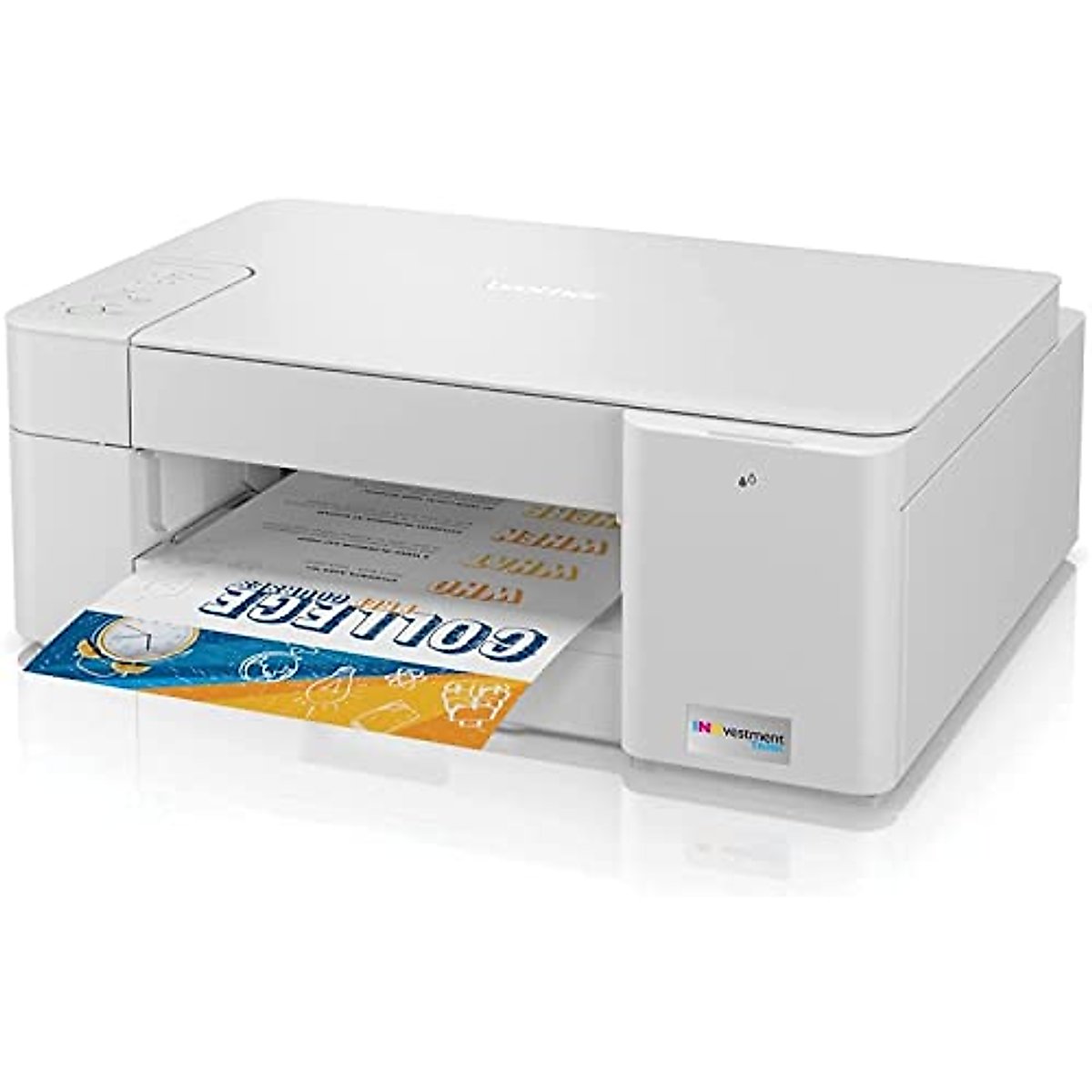 Brother MFC-J12 Series All-in-One Color Inkjet Printer, Copy, Print, and Scan, 9ppm in Color, 150 Sheets, Mobile Printing, Bundle with MTC Printer Cable
