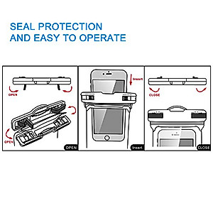 Tiflook Waterproof Pouch Phone Dry Bag Underwater Case for Motorola Moto G Power G Stylus G Play G Fast G7 G6 G5 E 2020 E6 E5 Z4 Z3 Phone Pouch for Beach with Lanyard Neck Strap, Black (2 Pack)