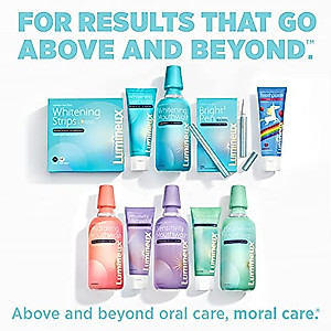 Lumineux Teeth Whitening Strips 7 Treatments - Enamel Safe for Whiter Teeth - Whitening Without the Harm - Dentist Formulated and Certified Non-Toxic - Sensitivity Free