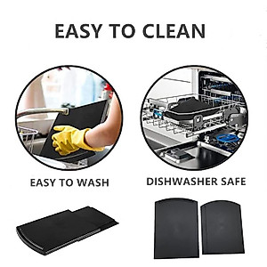 Kitchen Caddy Sliding Coffee Maker Tray Mat 12", Blender Toaster Kitchen Appliances Countertop Storage Moving Slider-Base Sliding Shelf With Smooth Rolling Wheels(Black, 1 Pack)