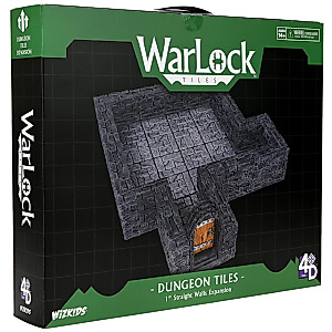Warlock Tiles: Expansion – 1 in. Dungeon Straight Walls