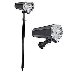 Haowecib Solar Lawn Light, Powerful Solar Wall Lamp 4 Working Modes Rainproof Dustproof for Lighting for Courtyard Garden for Home for Decoration