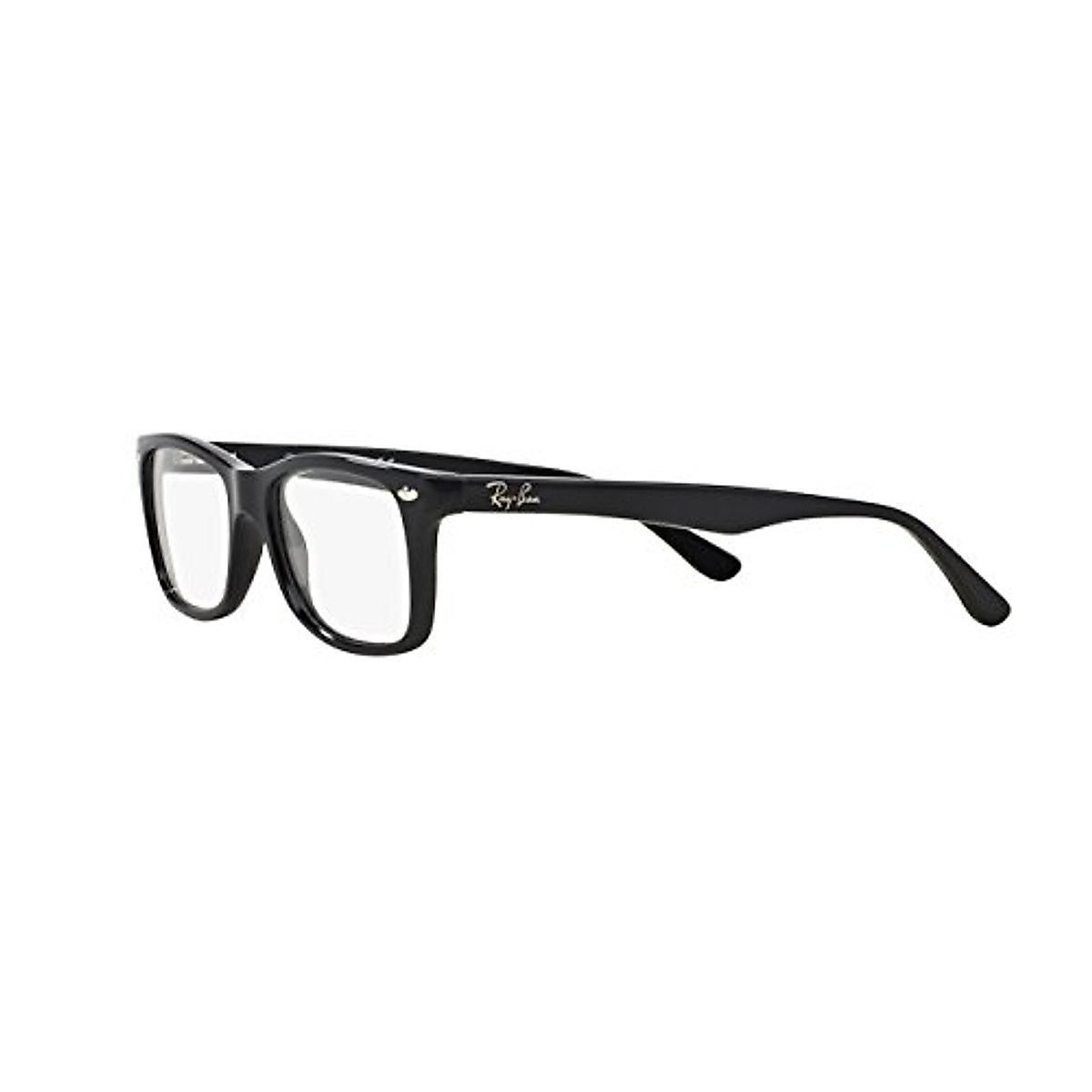 Ray-Ban RX5228 Square Prescription Eyeglass Frames, Black/Demo Lens, 53 mm