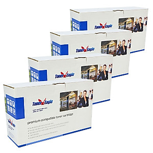 Toner Eagle Remanufactured Toner Cartridge for Lexmark 71B10K0 71B10C0 71B10Y0 71B10M0 (Color, 4 Pack) Works in Lexmark CS317 CS317dn CX317 CX317dn