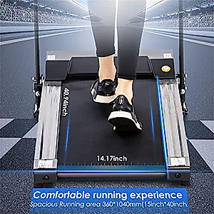 ANCHEER Treadmill Folding Treadmill for Home Electric Running Machine Installation-Free Walking Jogging Foldable Fitness Exercise Machine for Office & Gym Workout with 5” LED Display
