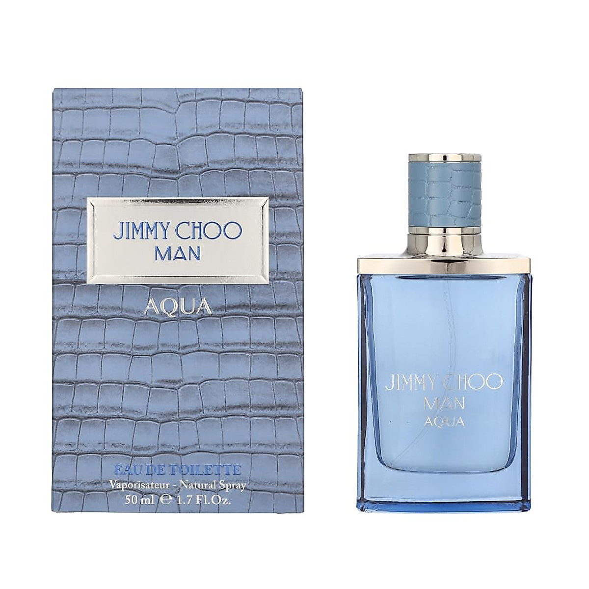JIMMY CHOO Man Aqua Eau de Toilette - Long Lasting Fragrance with notes of Grapefruit, Geranium & Salty Moss - Sweet & Woody - 1.7 fl. oz.