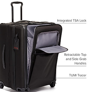 TUMI - Alpha Short Trip Expandable 4-Wheeled Packing Case - Roller Bag for Short Trips & Weekend Getaways - Luggage with 4 Spinner Wheels - Travel Suitcase for Men & Women - Black