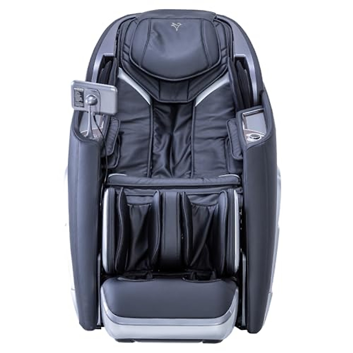 iRest A710 4D Massage Chair, Named Alfine, Full Body Shiatsu Zero Gravity Recliner with Yoga Stretching, SL Track, Automatic Calfrest Extension, Calf Kneading (Light Black-Closed Footrest)