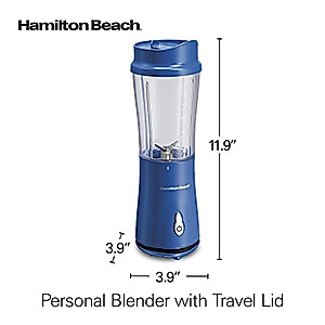 Generic Personal Blender, Shakes and Smoothies with BPA-Free Personal Blender, Blender shake Smoothie for Kitchen Personal Size Blenders,Fits Most Car Cup Holders,14 oz (Dark Blue)