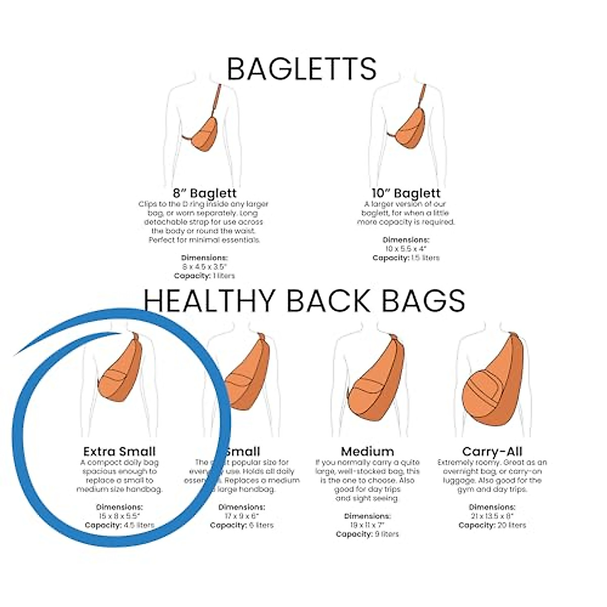 AmeriBag Classic Leather Healthy Back Bag Extra Small (Grey)