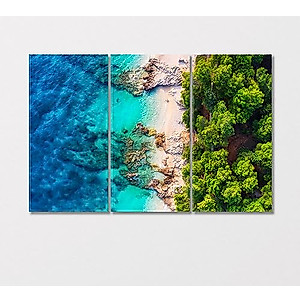 Croatia's Turquoise Coast Canvas Print 5 Panels / 36x24 inches