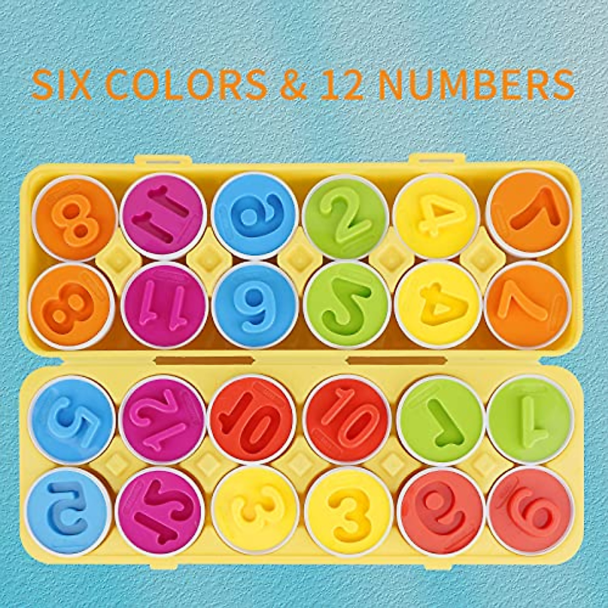 LZQINXUN Educational Toys,Matching Eggs,Egg Toy Preschool Toys for Kids and Toddlers to Learn About Shapes and Numbers,Learning Games Sorting Toys Easter Eggs Gift (Number & Match)