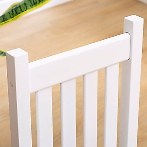 BplusZ Child Rocking Chairs Set of 2 Kid's Toddler Wooden Comfy Rockers Furniture Indoor Outdoor Patio Porch Balcony Reading Room for Baby Children Ages 6-10, White