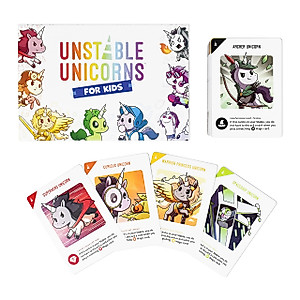 Unstable Games - Unstable Unicorns for Kids Edition Base Game - A strategic card game for Kids!