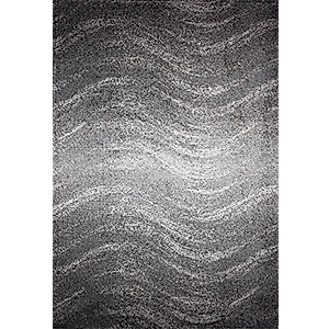 nuLOOM Julene Abstract Waves Area Rug, 4' x 6', Grey