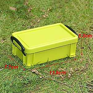 MERIGLARE 2x 0. Lided Latch Box Stack Files Latching Box Bin Case