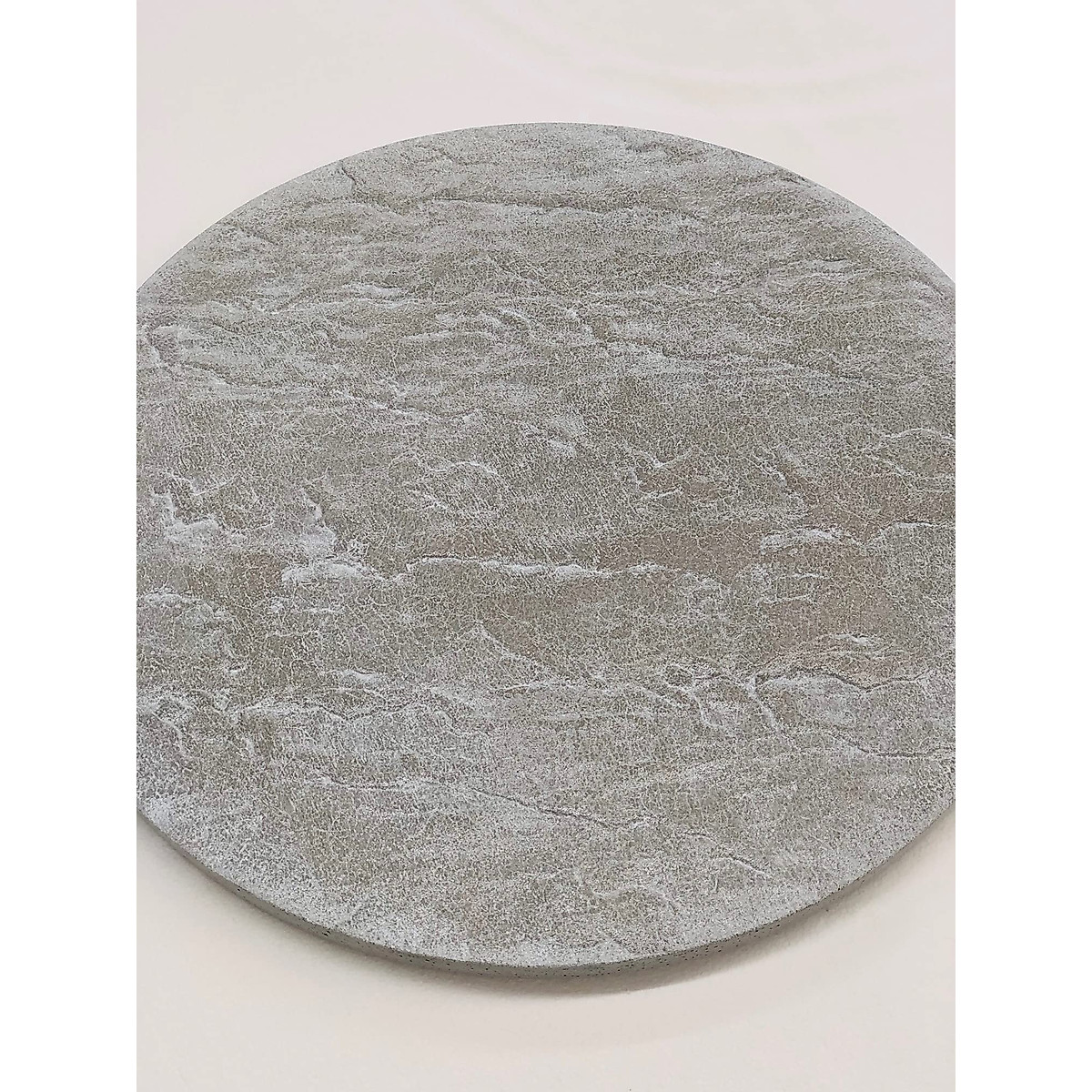 Concrete Cement Lazy Susan Unique, Hand Crafted, Gray, Turntable, 360 Degree Swivel, Made in The USA, Home Decor by Concrete Resurrection (21-1/2" Diameter)