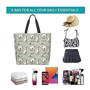 Qaxcdmky Hairless Naked Cats Sphynx Cats Pattern Tote Bag Large Shoulder Bag Casual Reusable Handbag For Women Shopping Grocery Work