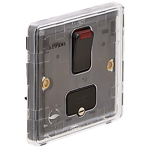 MK Dimensions 1 Gang 13A Double Pole Switched Connection Unit with Neon