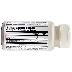 Solaray Vital Extracts, Black Seed, Cold Pressed, 60 Vegan Softgels