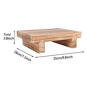 DENPETEC Wooden Utility Step, Toddler Step Stool for Kids, Bathroom Potty Stool, Kitchen Stool, Bed Stool for Bedroom, Children's Stool