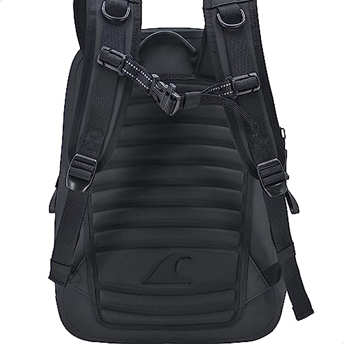 Breakwater Supply™ Fogland Lite Small Waterproof Submersible Backpack with Laptop Sleeve & Airtight Zippers for Outdoors, Surfing, Kayaking, Hiking, Cycling, Unisex TPU Dry Bag (Stealth Black, 15L)