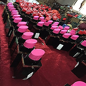 WEDDINGHELPER Women Acrylic Pink Lipstick Evening Bags Purses Clutch Vintage Banquet Handbag (Pink)