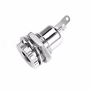 E-outstanding 5-Pack DC-099 5.5 mm x 2.1mm 30V 10A DC Power Jack Socket,Threaded Female Panel Mount Connector Adapter