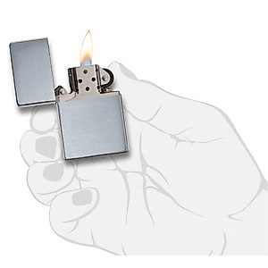 Zippo Vintage Brushed Chrome without Slashes - 230.25