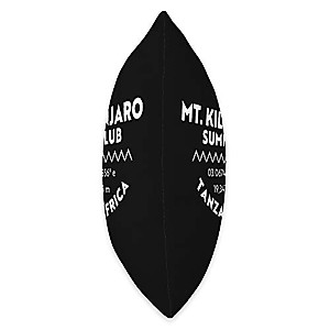 Mt. Kilimanjaro Summit Club Shirts & Gifts Summit Club LAT Long Elevation-Mt. Kilimanjaro Throw Pillow, 18x18, Multicolor