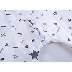 ililmmoe Muslin Original 100% Cotton Sleeping Sack Sleep Bag with Legs Baby Wearable Blankets Long Sleeves 1-4T Star/L