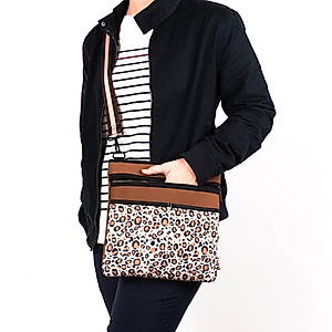 Luvo - Neoprene Pancake Crossbody Bags - Teens, Tweens, & Adults - Leopard