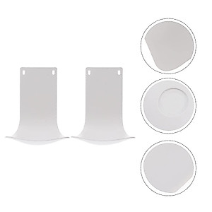 2pcs Plastic Water Tray Soap Dispenser Tray Soap Dispenser Water Tray Wall Soap Rack Dispenser Catch Tray Soap Dispenser Drip Tray Wall Mount Touchless Foam Water Drop Drinks White