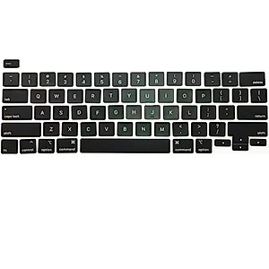 New Replacement Keyboard Keycaps Keys,Full Set of US Replacement Keycaps QWERTY for MacBook Pro 13.3"/16" A2251 A2289 A2141 2019 2020 Year EMC 3348 EMC3349 3456
