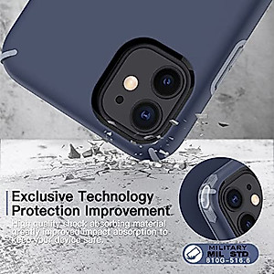 TEAM LUXURY Designed for iPhone 11 Case, [Ultra Impact Resist] [Anti-Scratch] Shockproof Protective Case for iPhone 11 Phone Case Cover (6.1”), (Navy Blazer Blue)