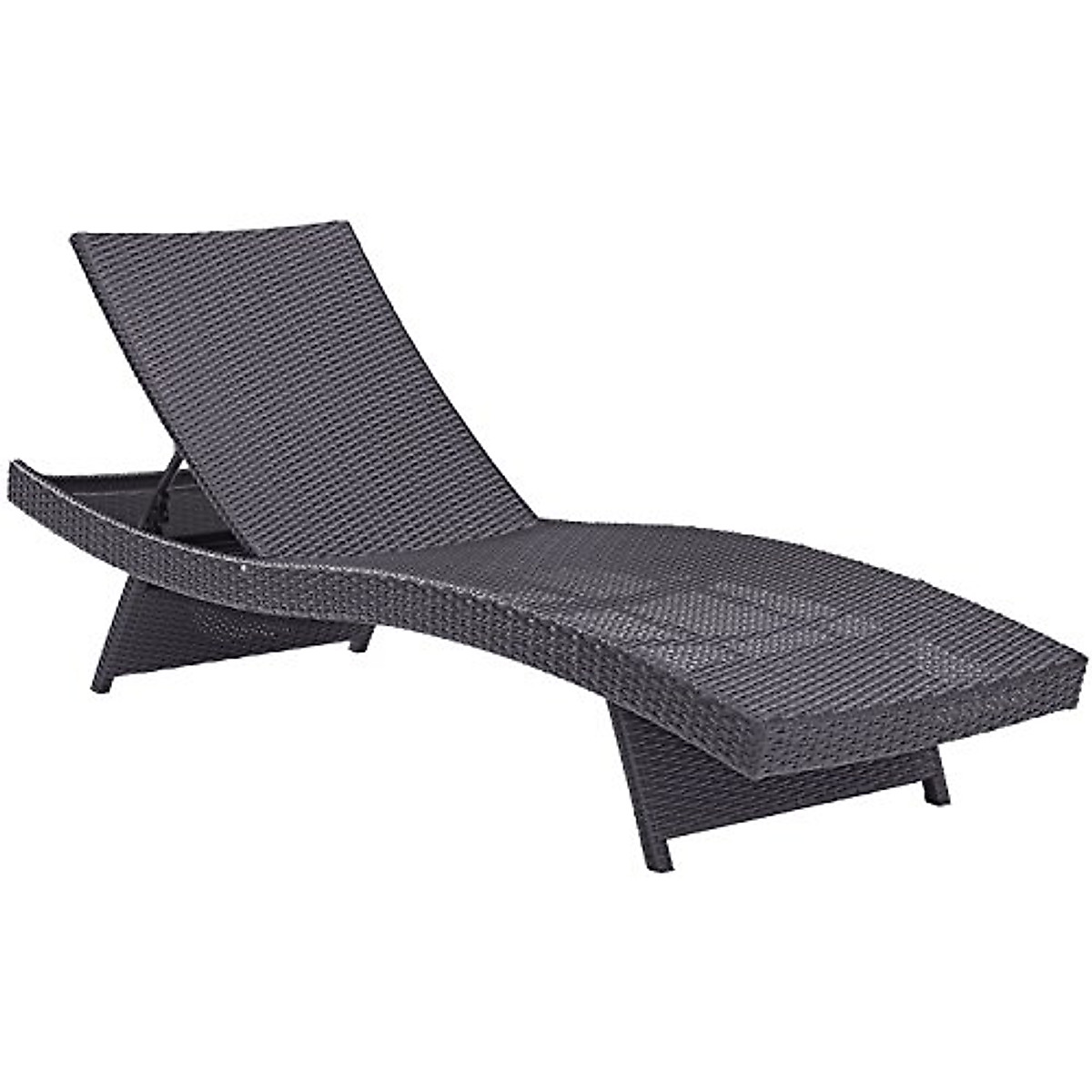 Crosley Furniture Biscayne Reclining Wicker Outdoor Chaise Lounge Chair for Patio, Deck, Backyard, Poolside, White