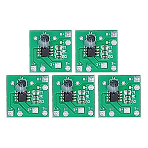 5pcs Solar Lamp String Controller Module, 9012 1.2V Solar Controller Board Lithium Battery Charging Controller Circuit Board, Electronic Components