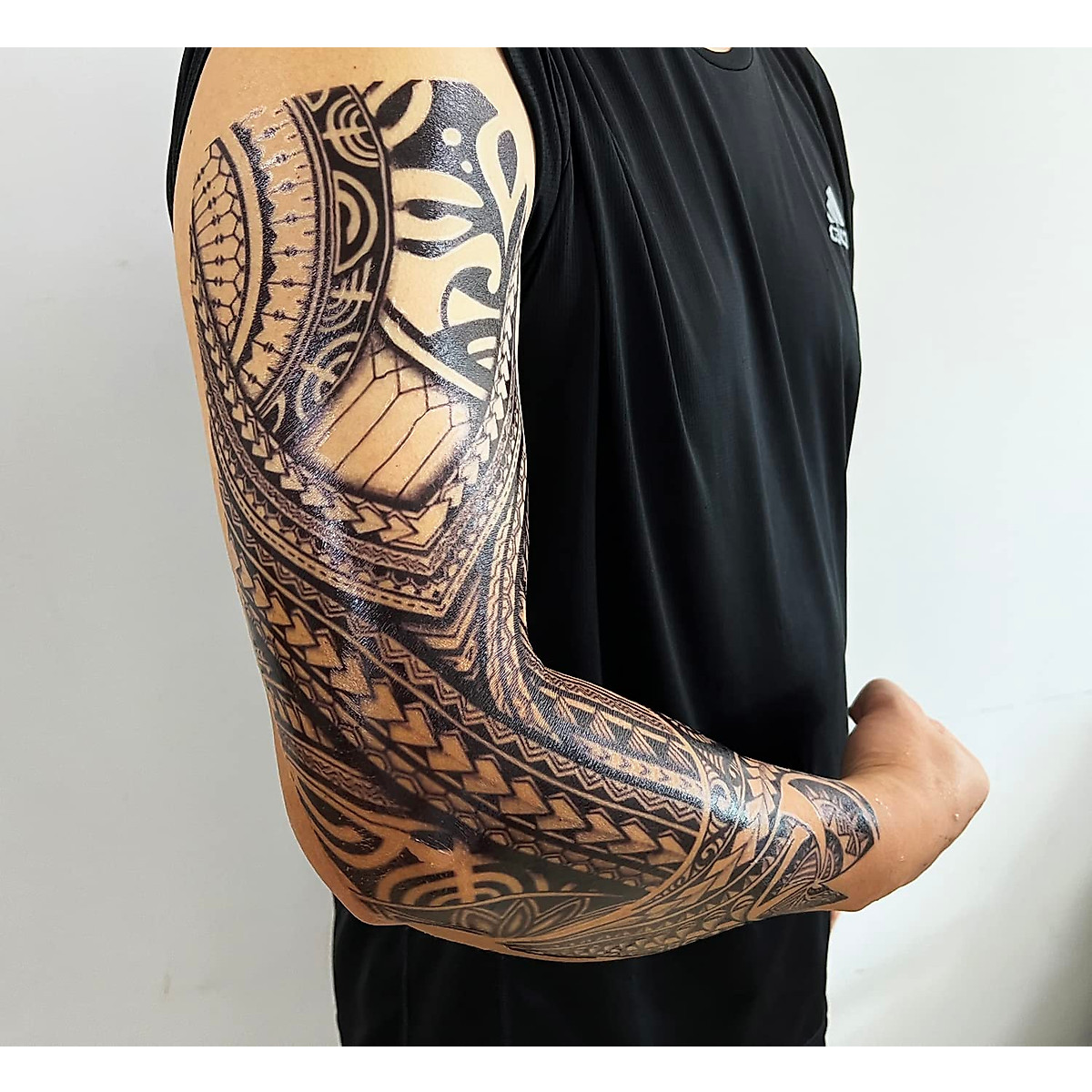 Kotbs 15 Sheets Tribal Totem Tempoary Tattoo Sleeves for Men Women, 5 Sheets Full Arm Tattoo Sleeve and 10 Sheets Half Arm Tattoo Stickers, Waterproof Large Fake Tattoos Body Art Temporary Tattoo