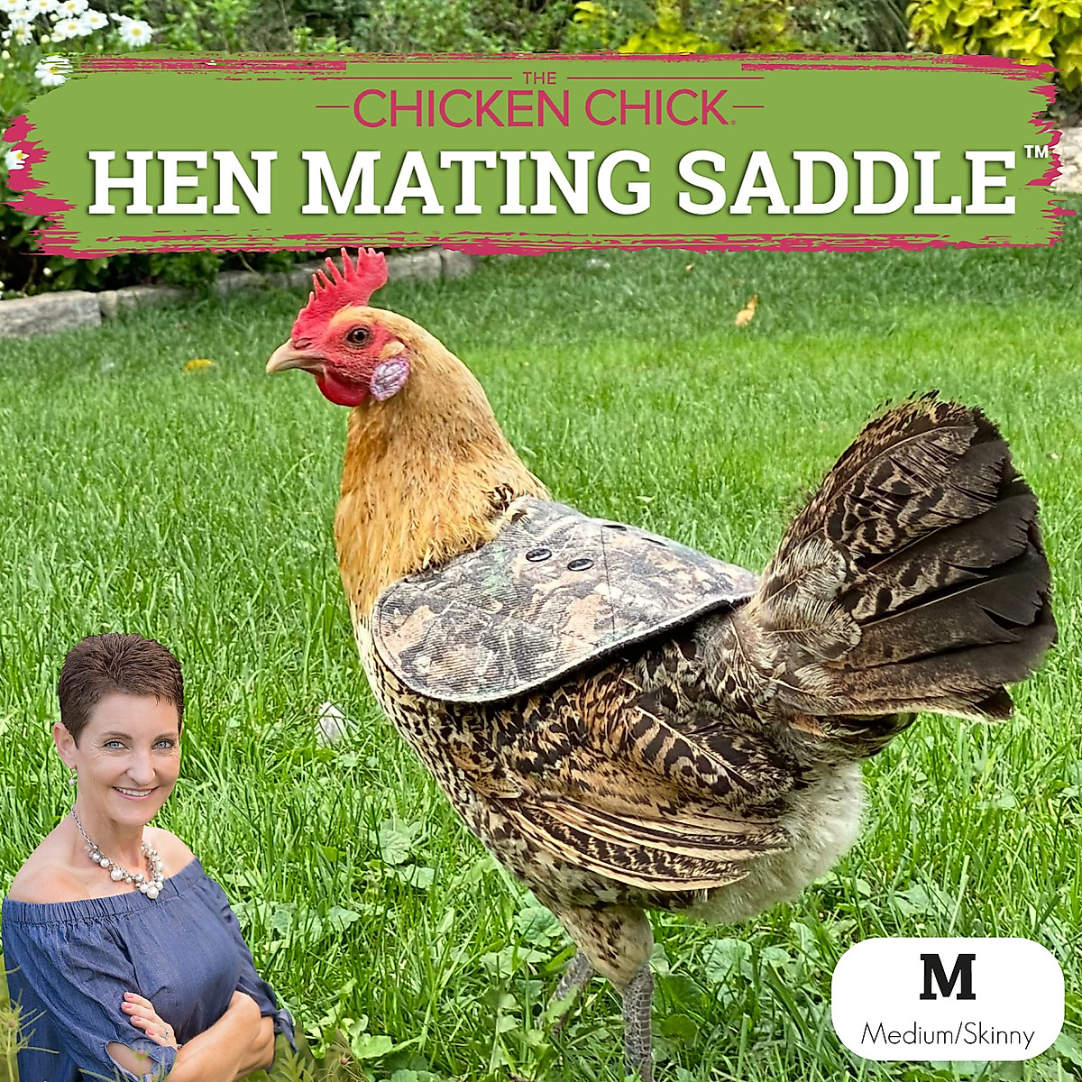The Chicken Chick® Hen Mating Saddle Skinny / Medium