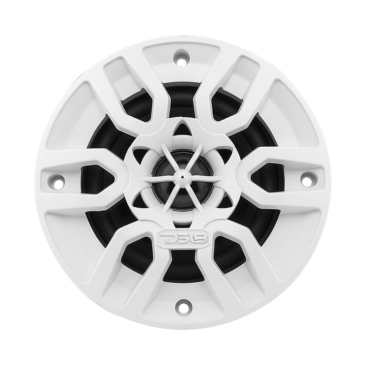 DS18 MP4/WH White Marine Speaker - 4", 2-Way, 150W Max, 100% UV Stable, IPX5 Marine, 4 Ohms - for All Elements, UTV, ATV & Jeeps (2 Speakers)
