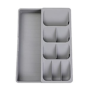 Cutlery Drawer Storage Box Fork Spoon Divider for Kitchen Utensils B