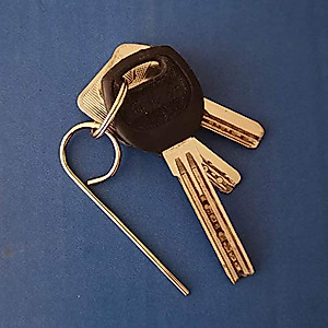 Interior Door Key for Bathroom Bedroom, Emergency Key for Door Knob Lock - Set of 10 Gold