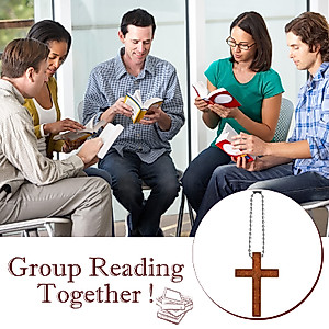 Hicarer Cross Charm Mini Wood Cross Charm Wooden Cross Pendant Hanging Ornament for Men, Women DIY Necklace Bracelet Earring Jewelry Craft Making (120 Pieces)